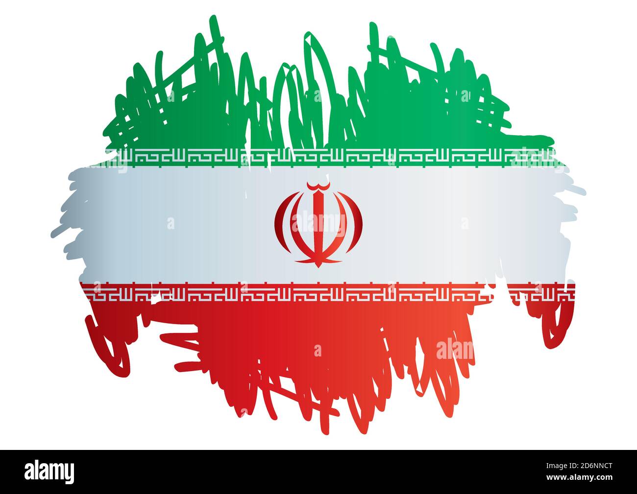 Flag of Iran, Islamic Republic of Iran. Bright, colorful vector ...