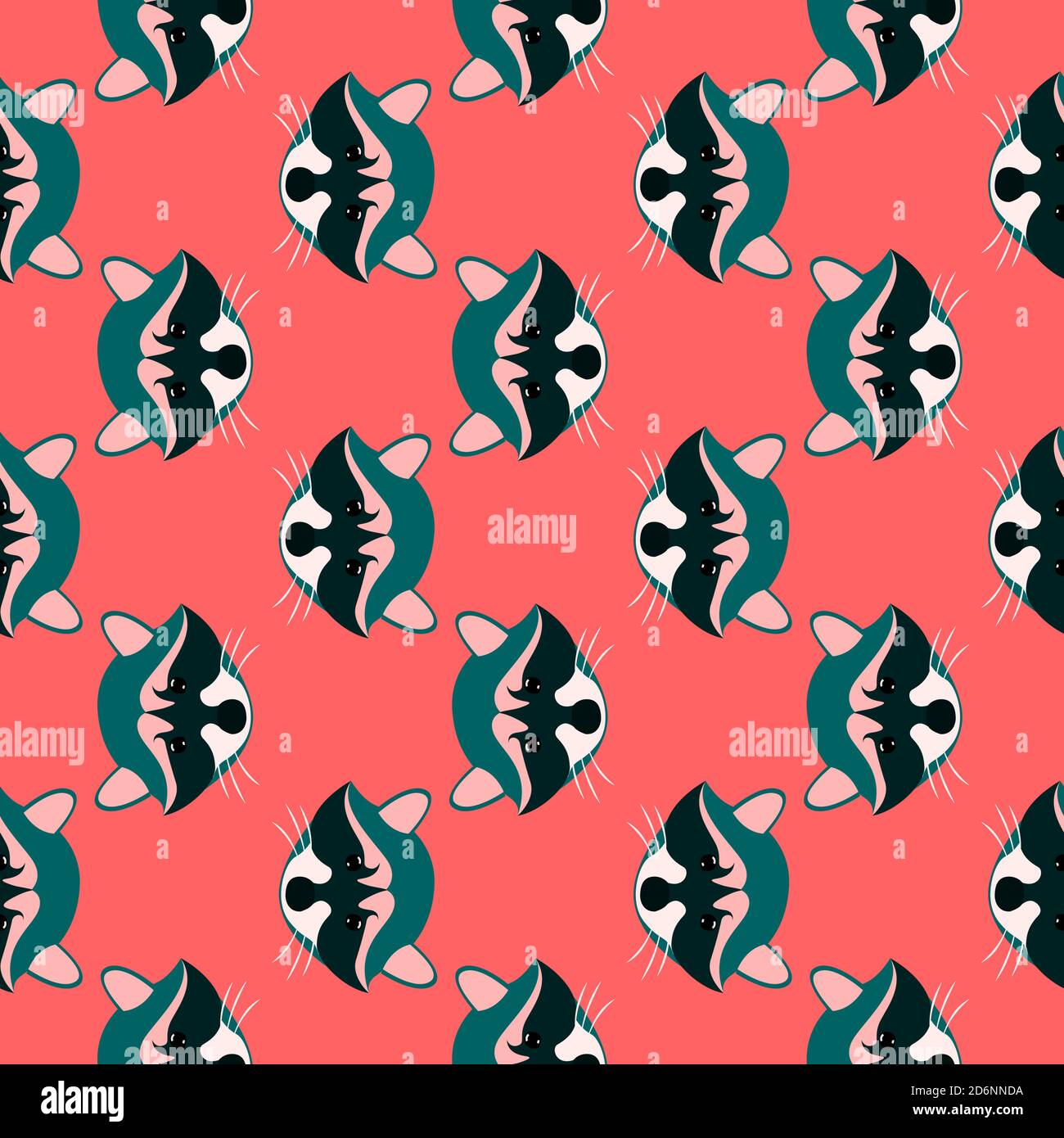 Raccoon cute animal seamless Stock Vector Images - Alamy