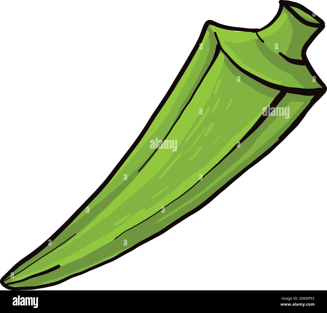 Okra Drawing