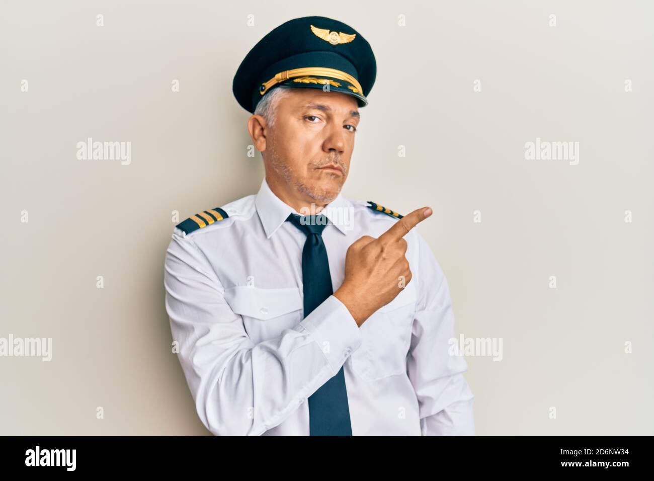 Business portrait serious man aircraft hi-res stock photography and images - Alamy
