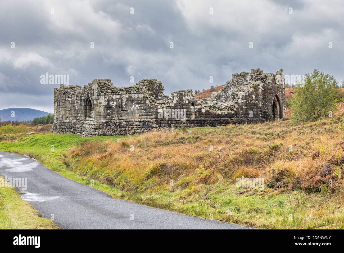 Loch Doon Castle was built by the Bruce earls of Carrick in the late ...