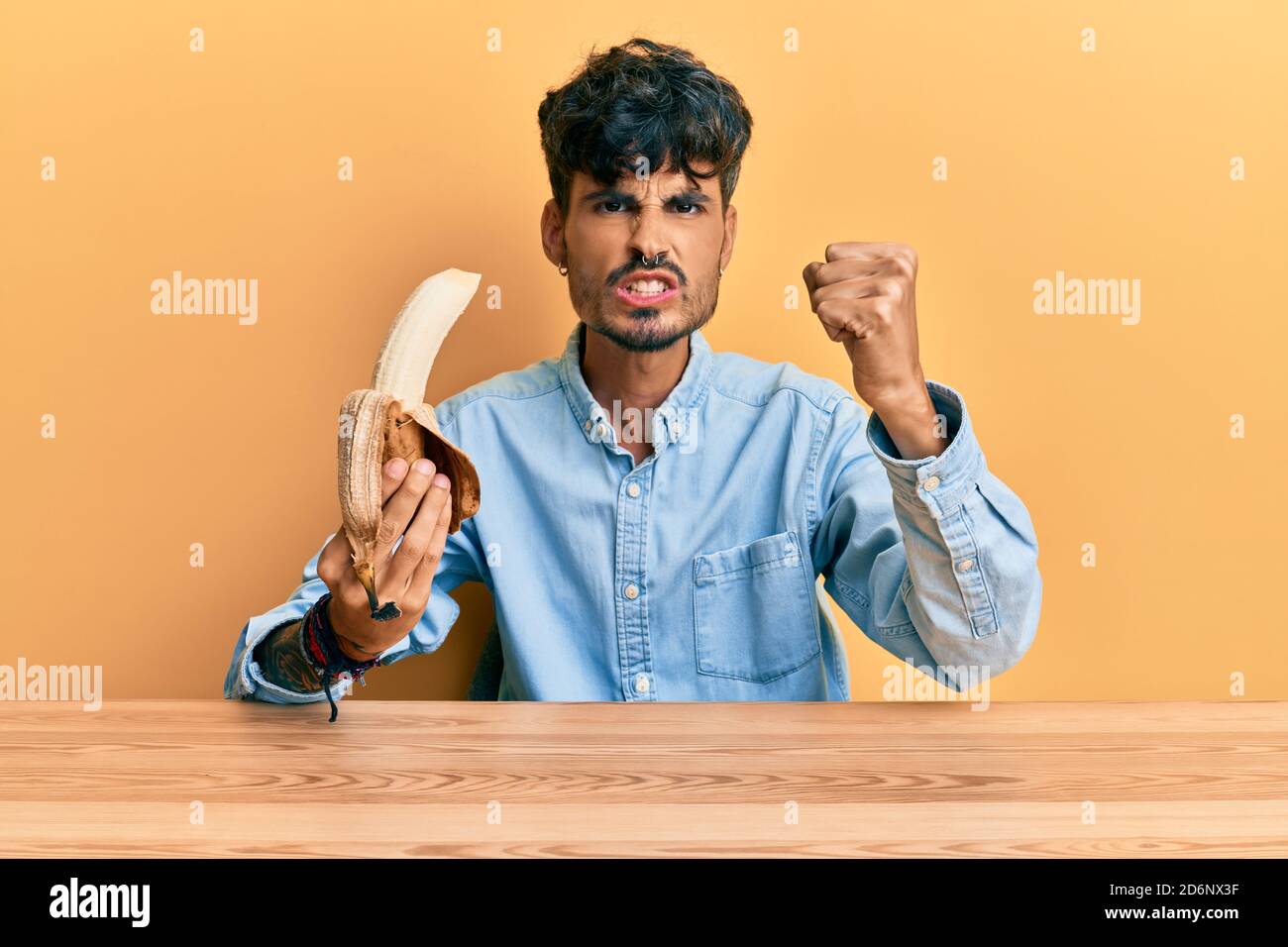 Stress male table fruit hi-res stock photography and images - Alamy