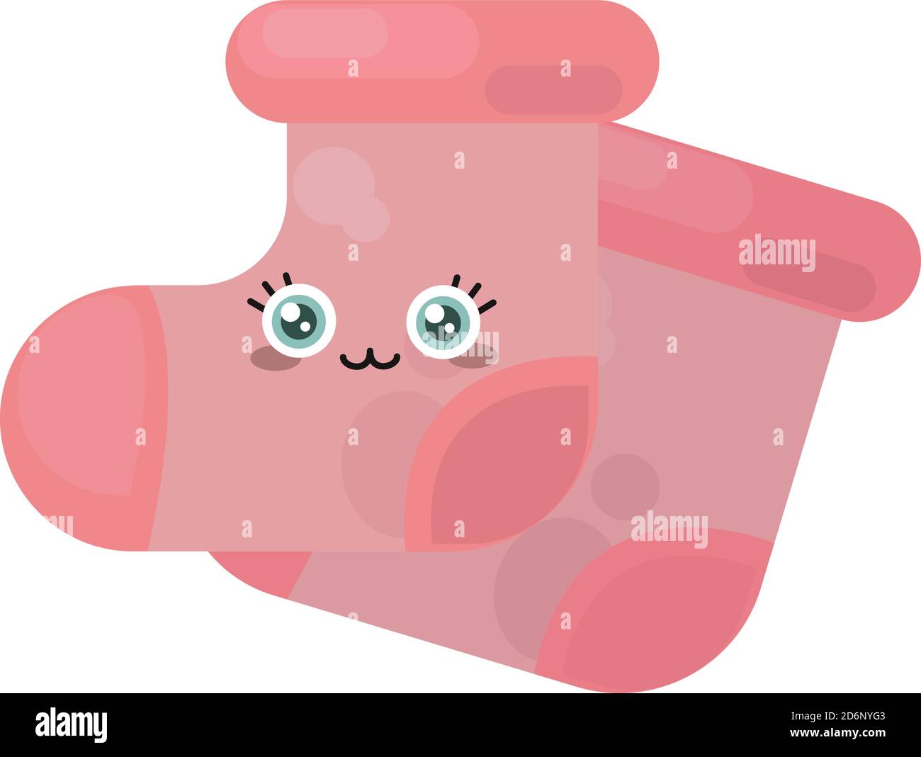 Pink socks, illustration, vector on white background Stock Vector Image ...