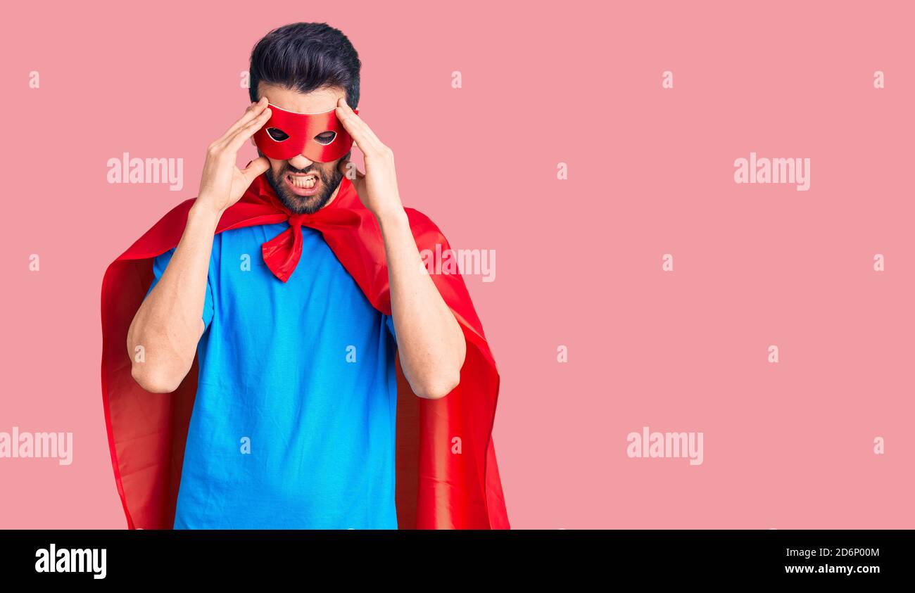 Face super hero comic angry hi-res stock photography and images - Alamy