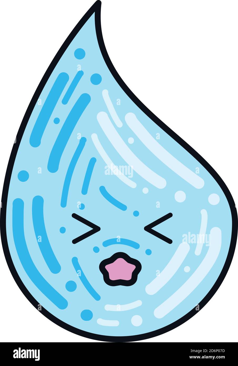 Sad teardrop, illustration, vector on white background Stock Vector ...