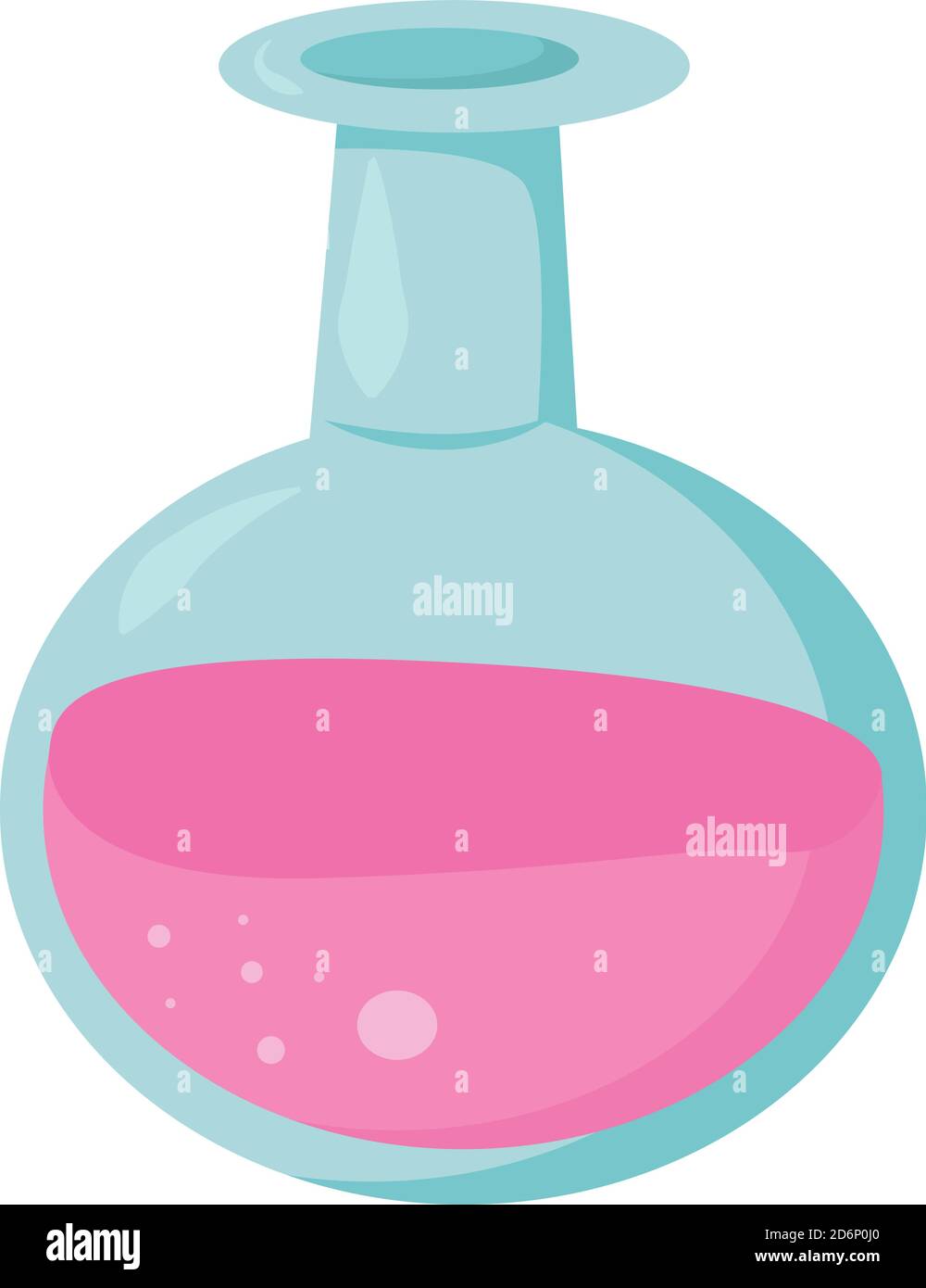 Pink poison, illustration, vector on white background Stock Vector ...