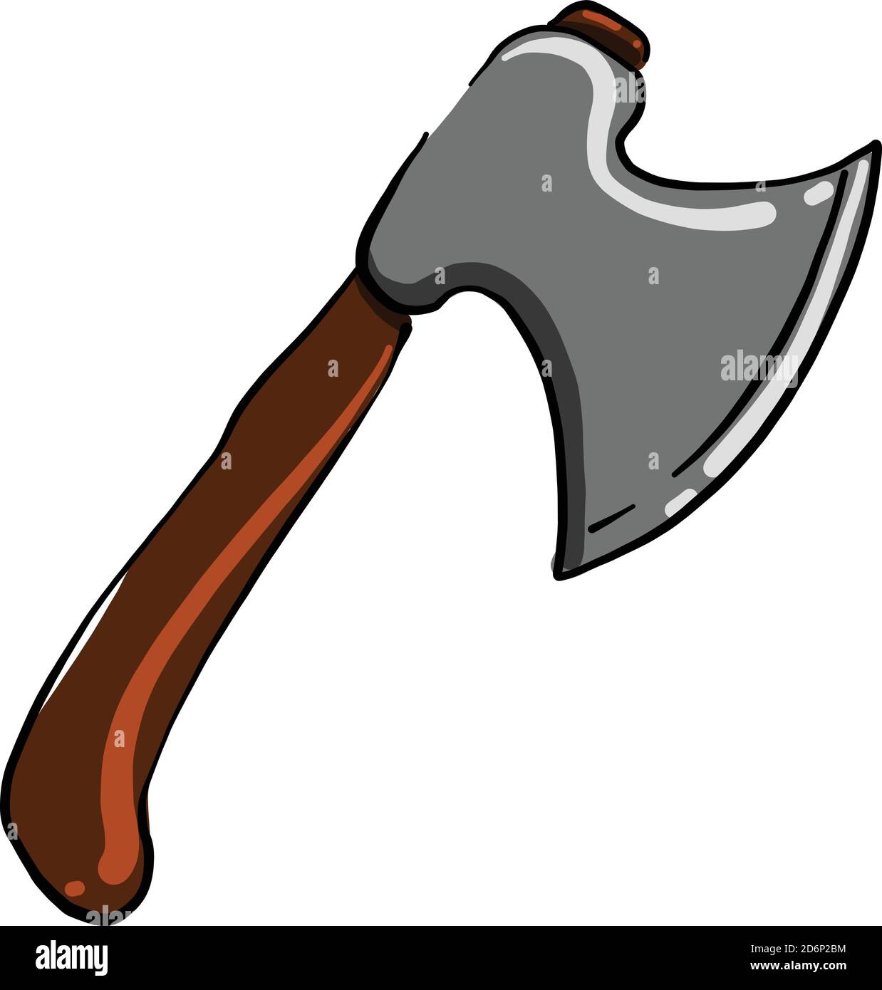 Small ax, illustration, vector on white background Stock Vector Image ...