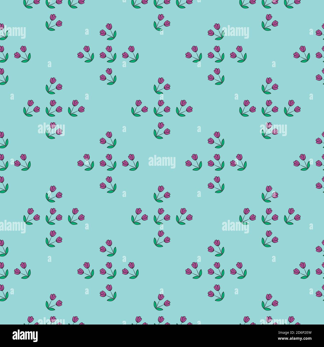 Seamless texture with flowers hi-res stock photography and images - Alamy