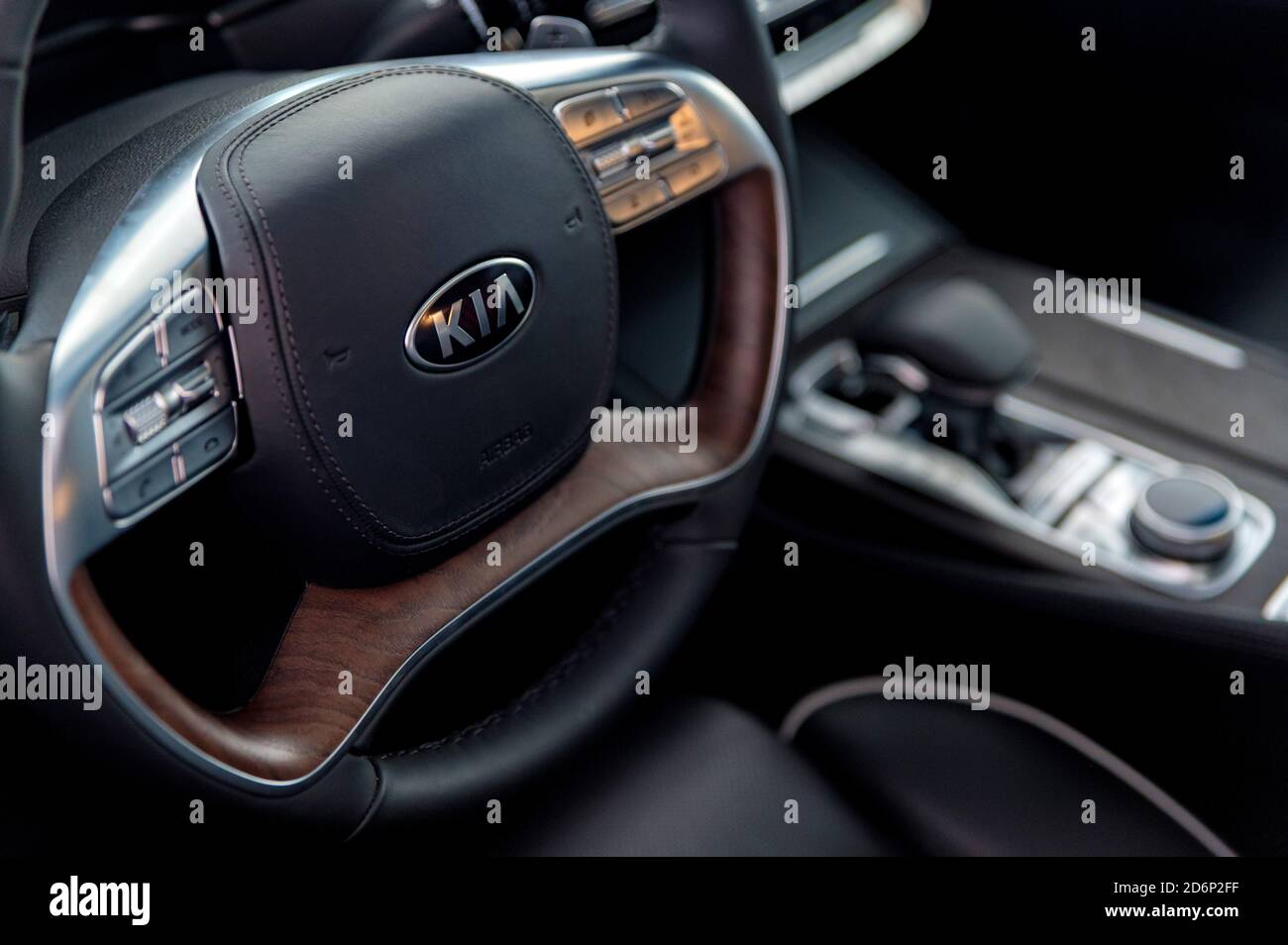 ROSTOV-ON-DON, RUSSIA - CIRCA JUNE 2020: Kia K900, new popular model ...