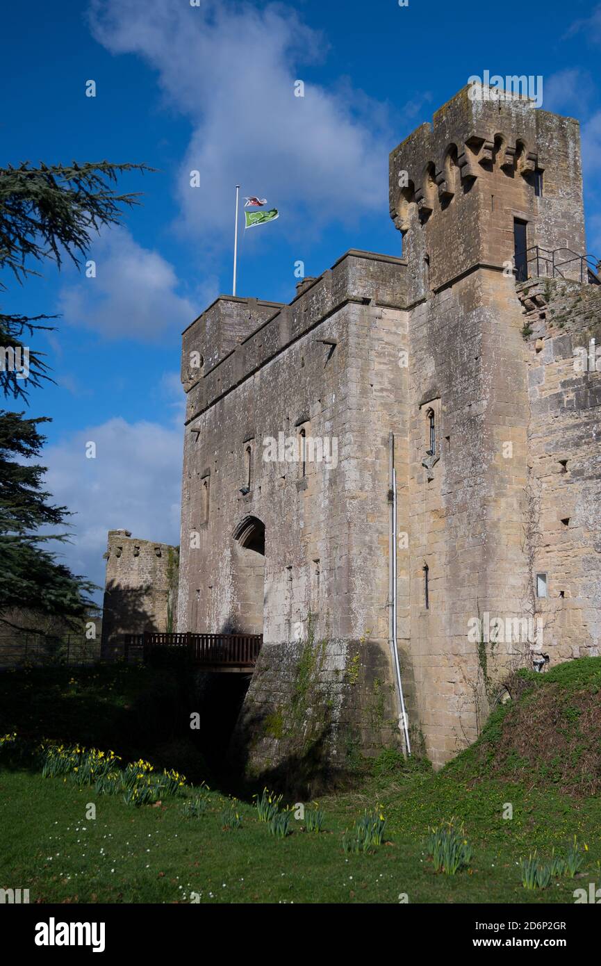 CALDICOT, WALES - MARCH 07: A general view of Calidcot Castle on March ...