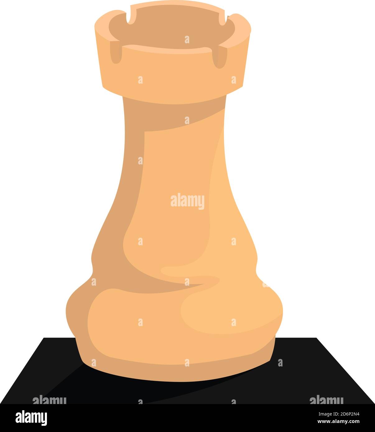 White rook, illustration, vector on white background Stock Vector Image ...