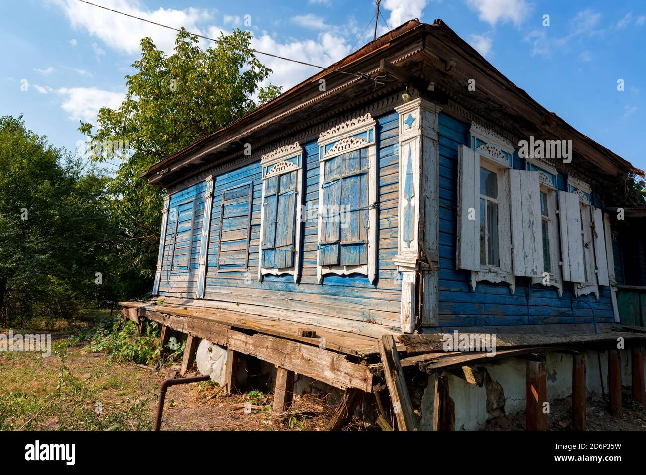 View on the traditional house of cossack family Stock Photo - Alamy