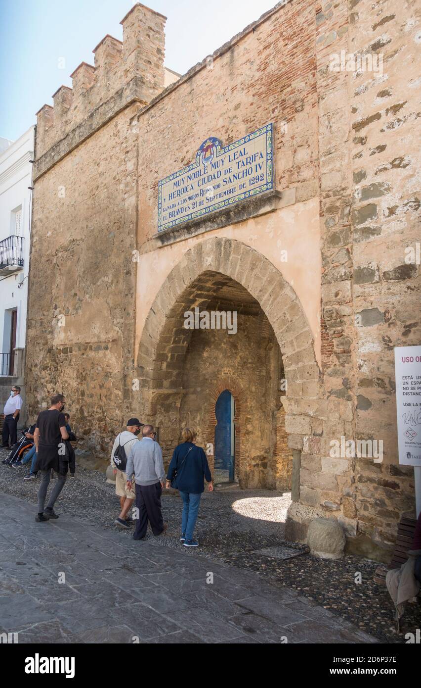 The Jerez Gate, Puerta de Jerez in Tarifa, Costa de la Luz, Andalucia ...