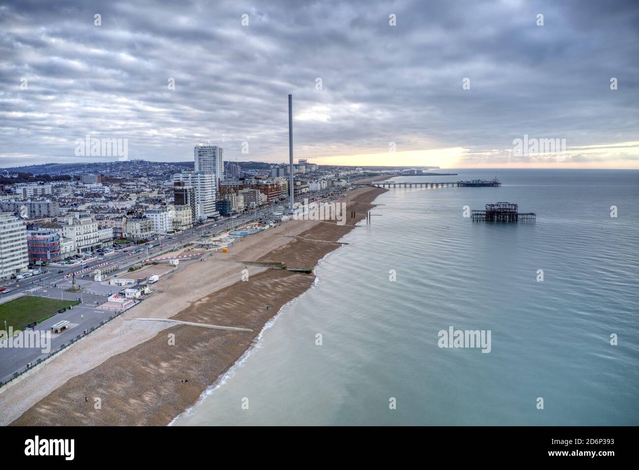 Brighton beach from the air hi-res stock photography and images - Alamy