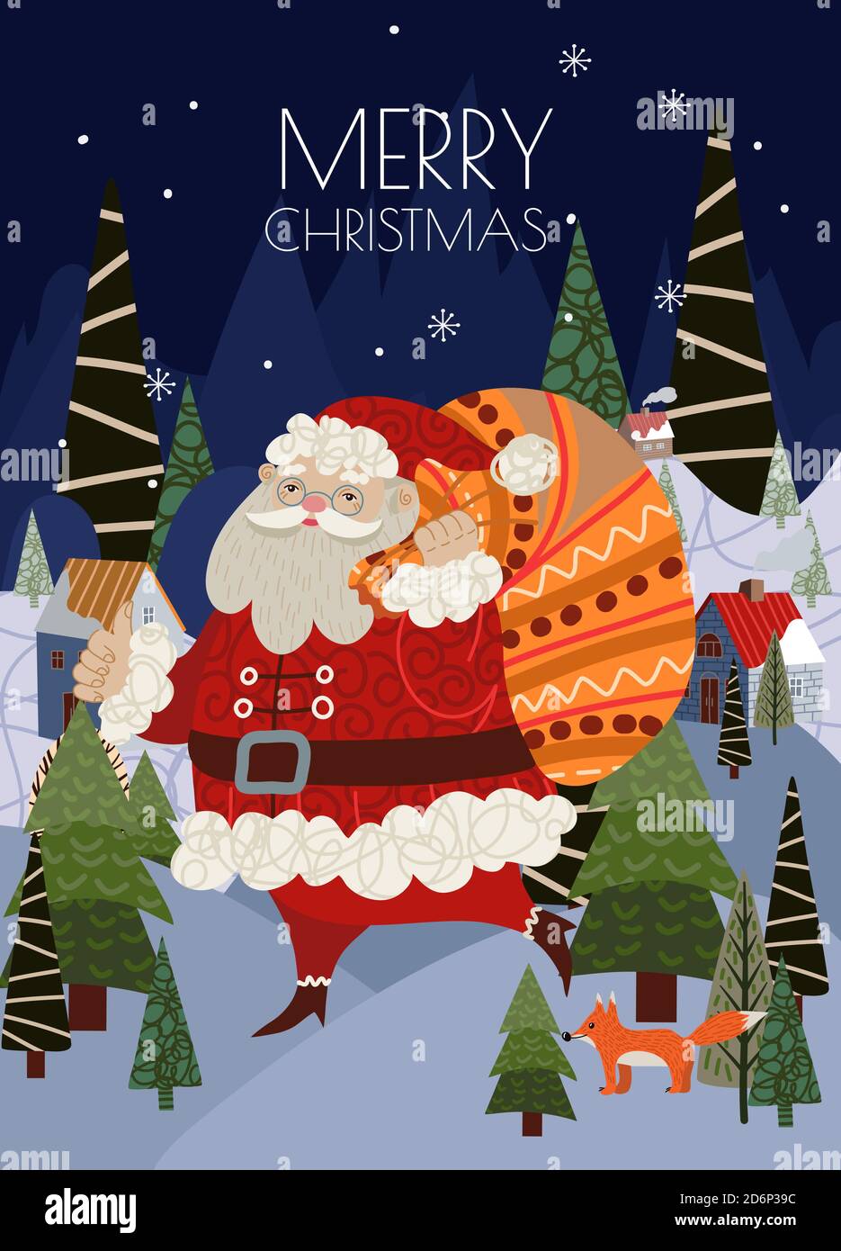 Simple Santa Vector High Resolution Stock Photography and Images - Alamy