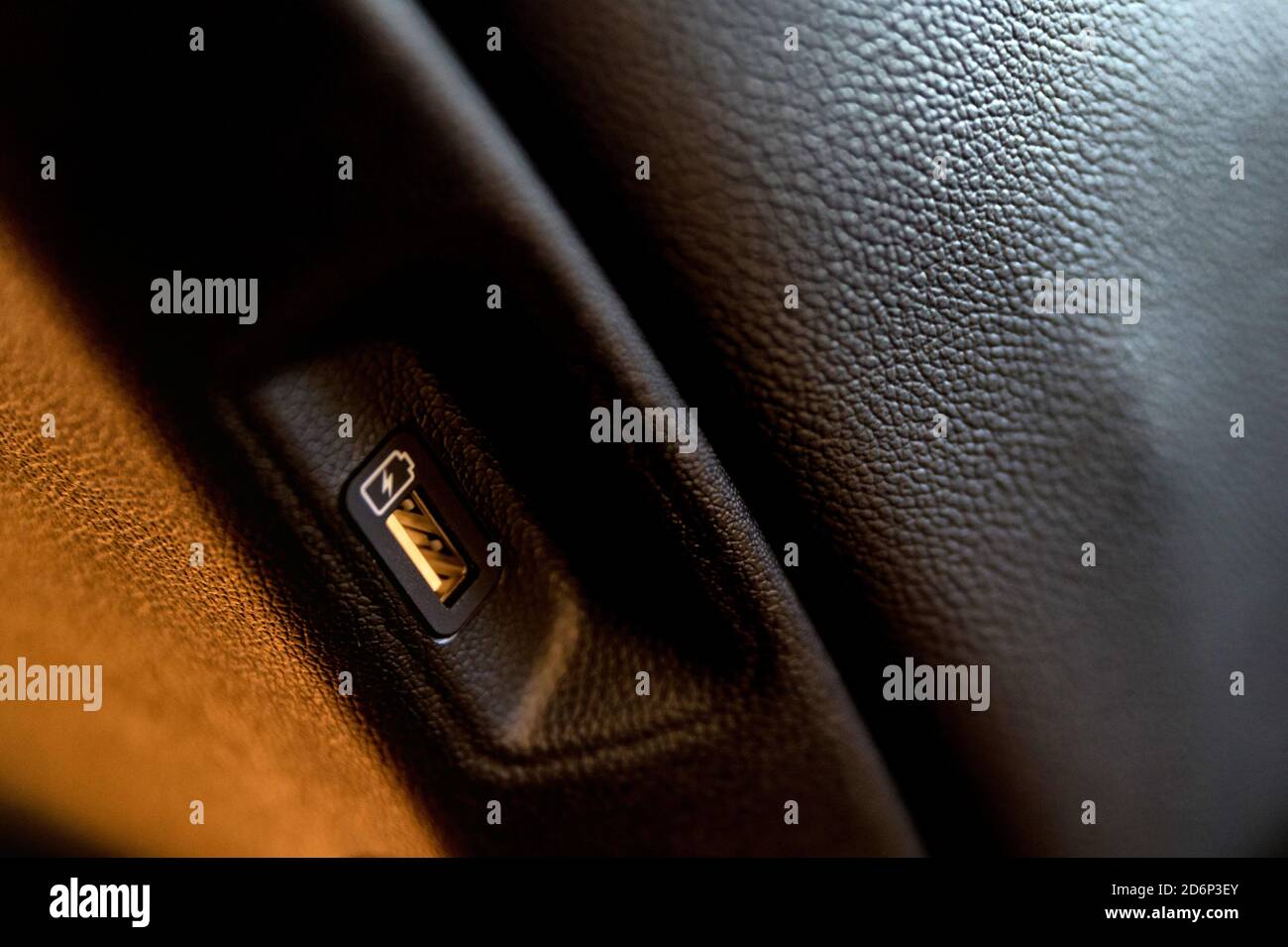 Close up of car interior usb charging cable connection Stock Photo - Alamy