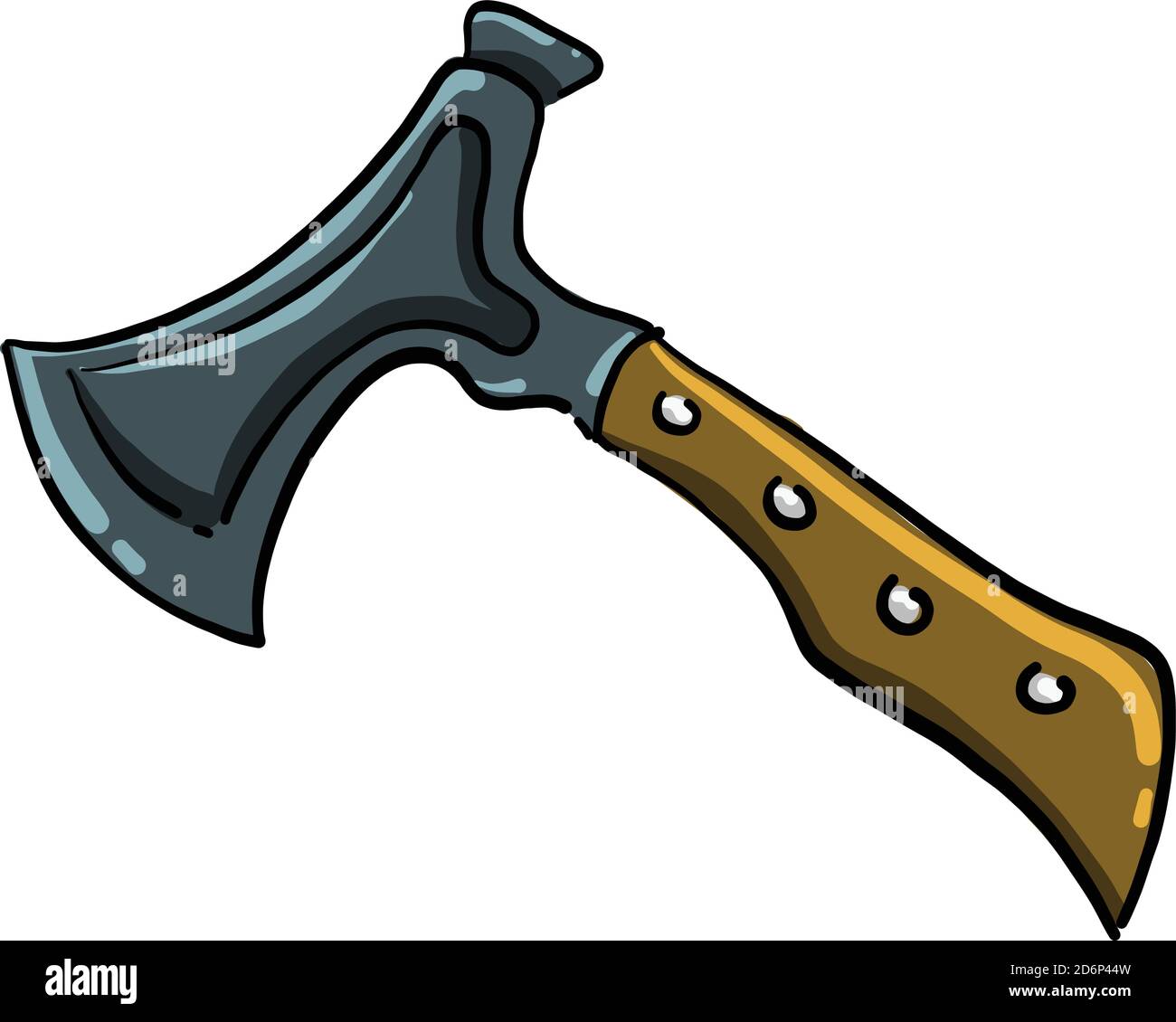 Unusual ax, illustration, vector on white background Stock Vector Image ...