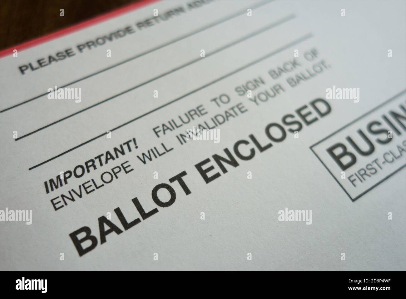 Presidential ballot close up hi-res stock photography and images - Alamy