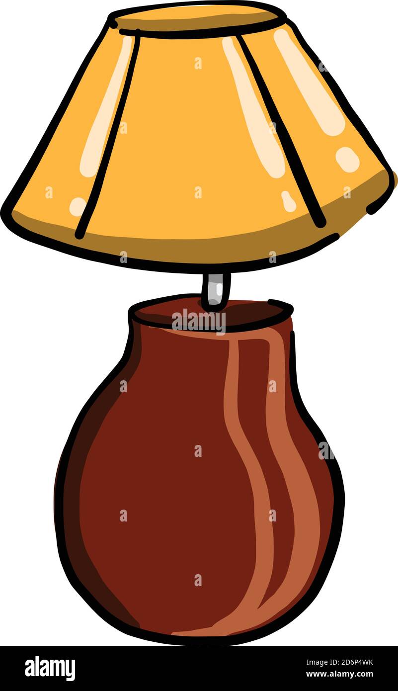 Elegant yellow lamp Stock Vector Images - Alamy