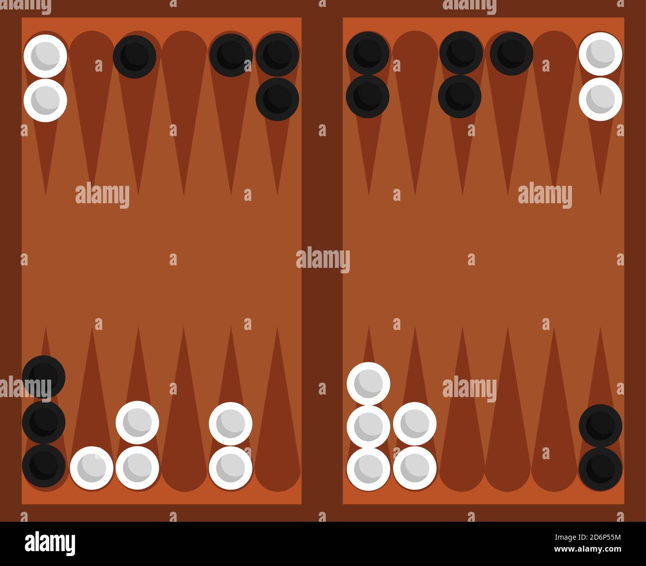 Game of backgammon, illustration, vector on white background Stock ...