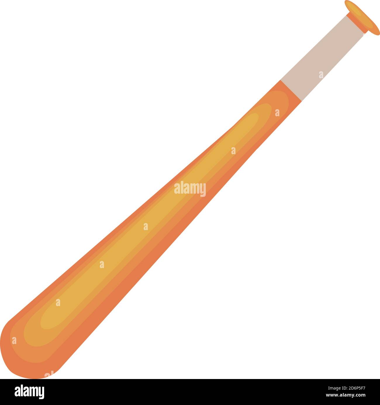 Baseball bat, illustration, vector on white background Stock Vector ...