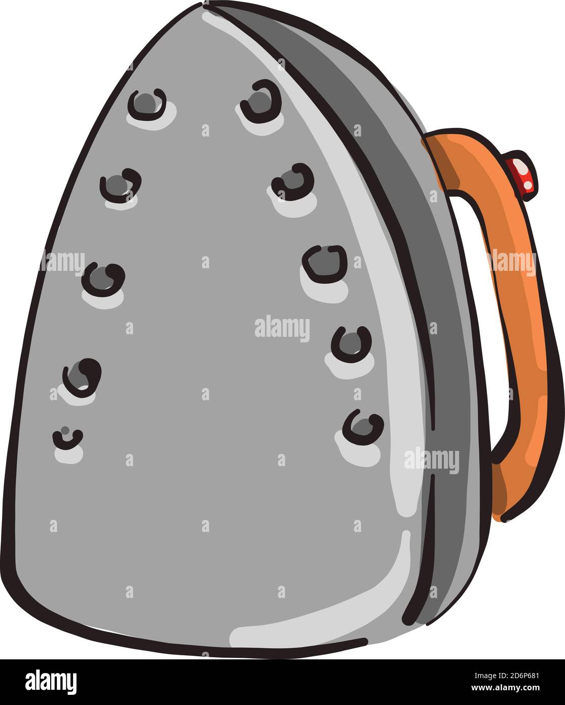 Big iron, illustration, vector on white background Stock Vector Image ...