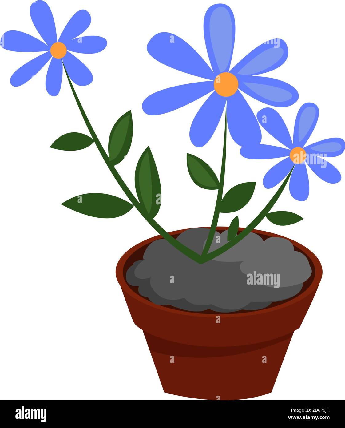 Hydrangea blue flower Stock Vector Images - Alamy