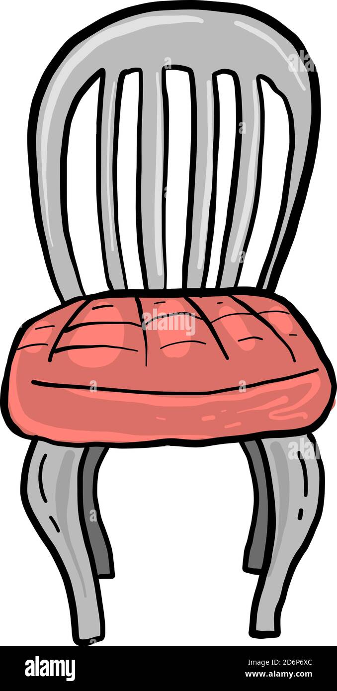 Fancy chair, illustration, vector on white background Stock Vector ...