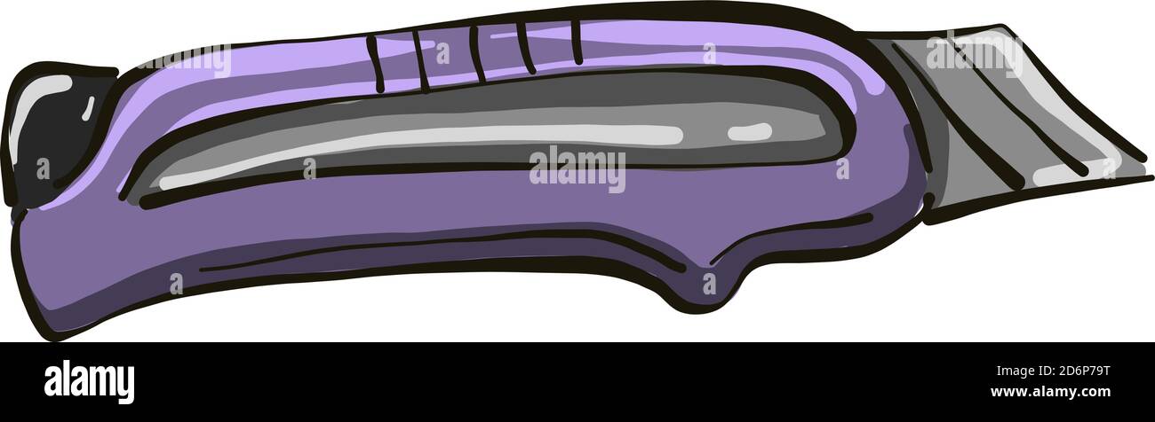 Blue lancet, illustration, vector on white background Stock Vector ...