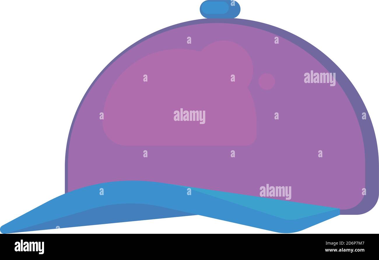 Purple cap, illustration, vector on white background Stock Vector Image ...