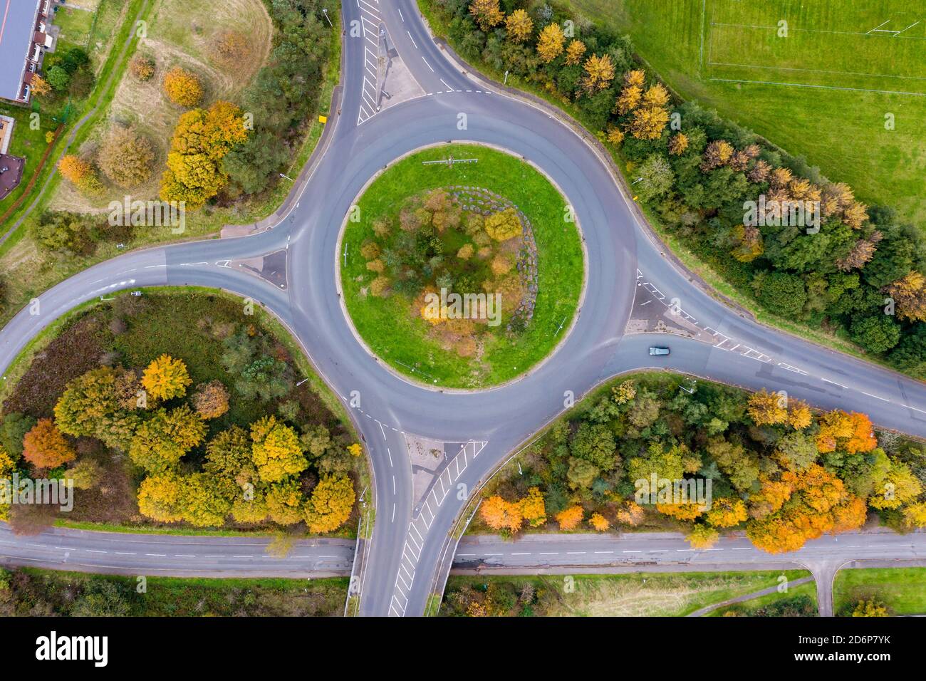 Roundabout uk above hi-res stock photography and images - Alamy