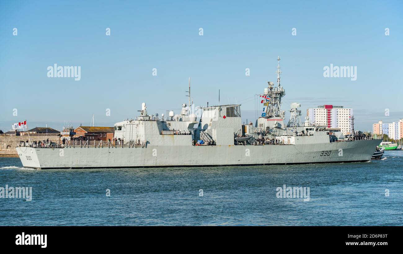 The Royal Canadian Navy frigate HMCS Halifax (FFH330) arrived at ...
