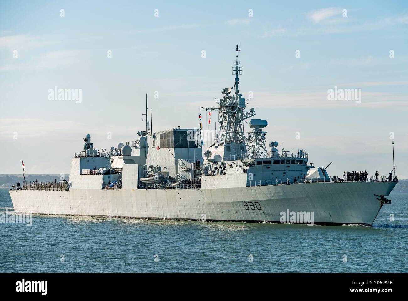 The Royal Canadian Navy frigate HMCS Halifax (FFH330) arrived at ...