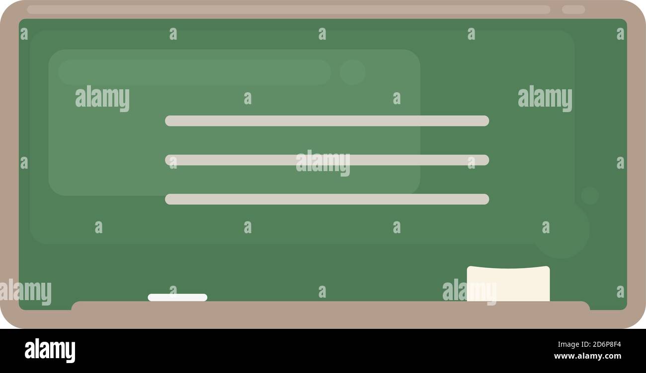 Green board for school, illustration, vector on white background Stock ...