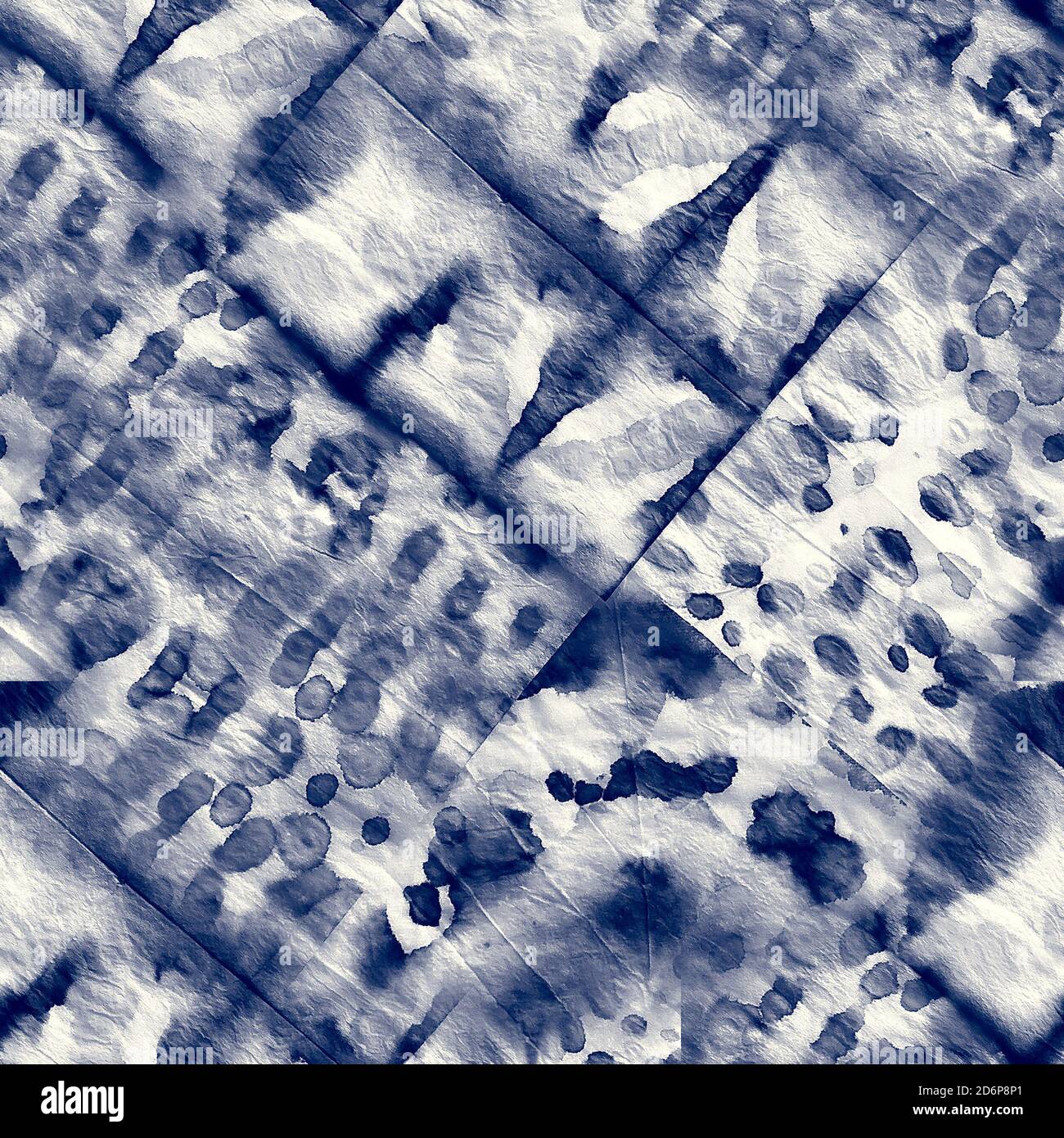 Alcohol ink indigo seamless background Stock Photo - Alamy