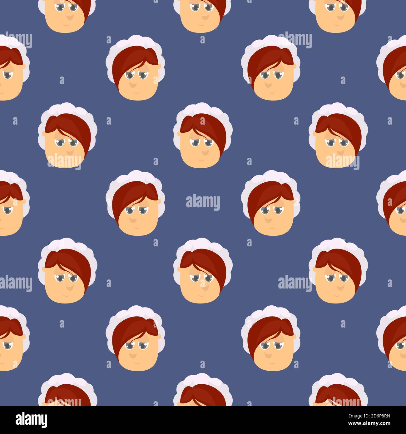 Woman cook,seamless pattern on dark purple background Stock Vector ...