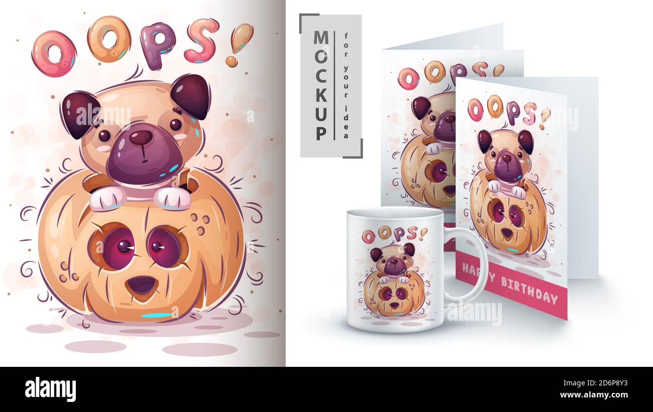 Dog pumpkin Cut Out Stock Images & Pictures - Alamy