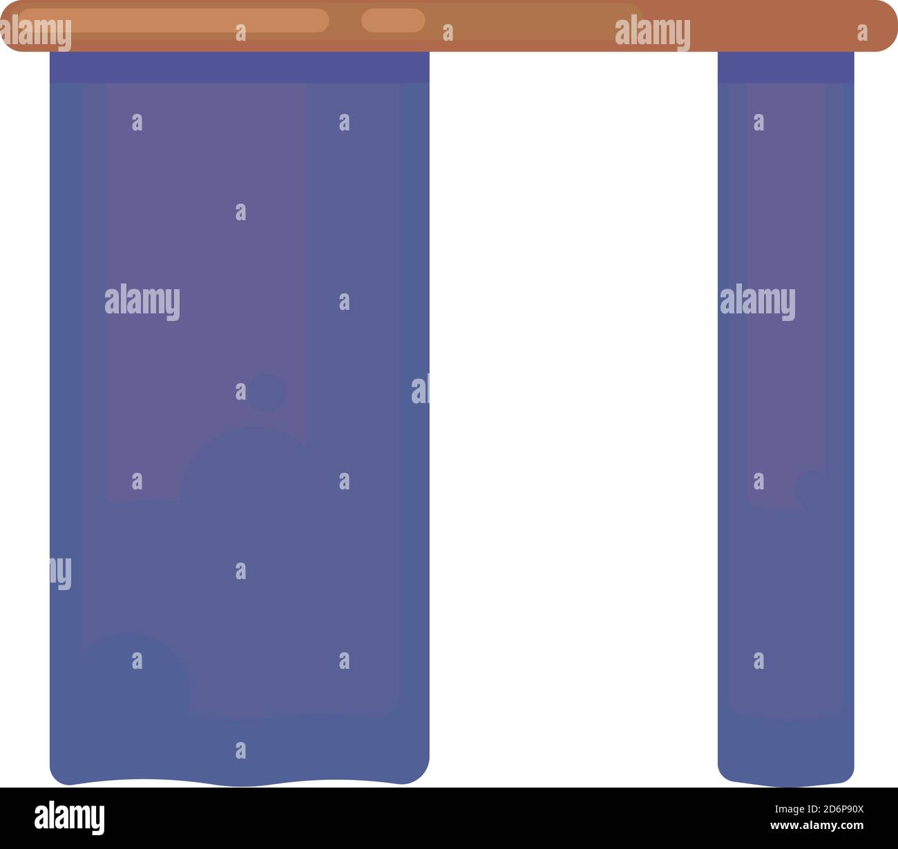 Modern curtain, illustration, vector on white background Stock Vector ...