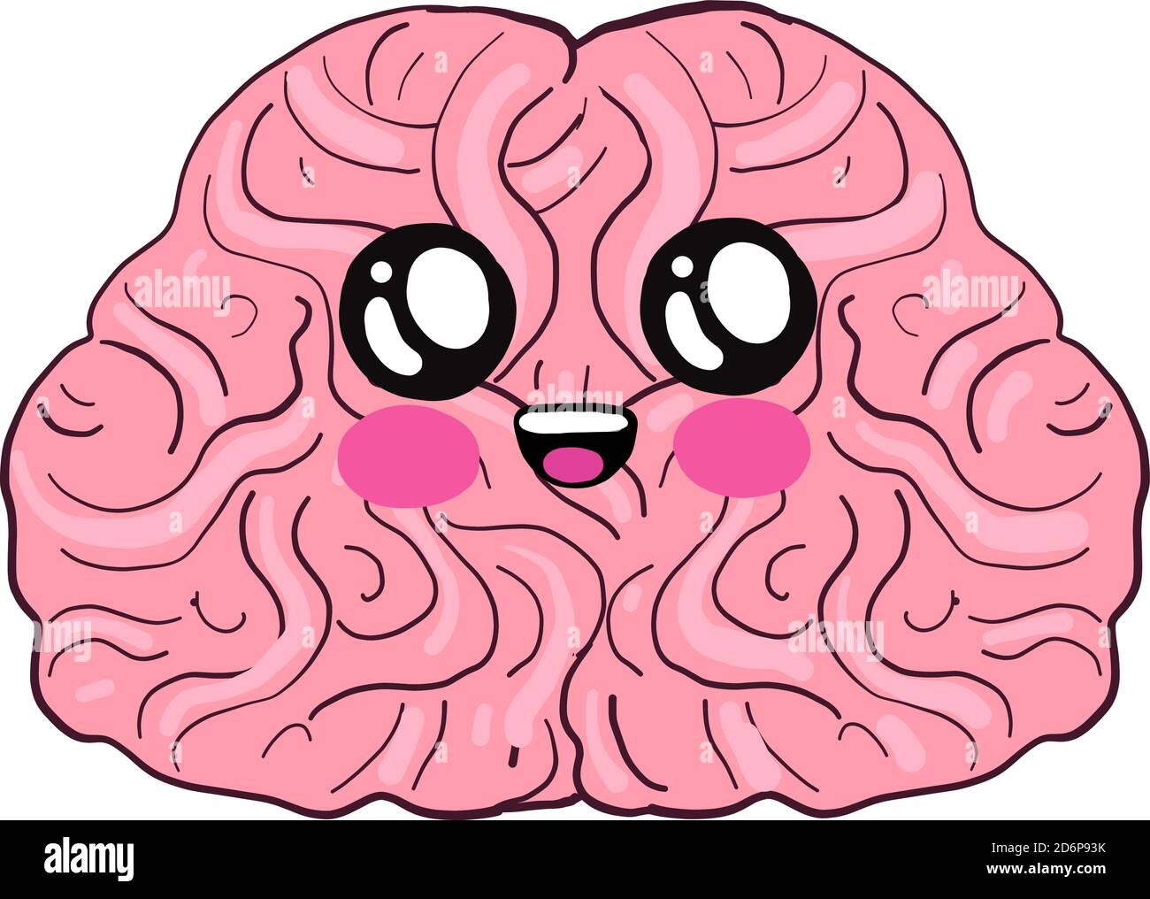 Pink Brain Clipart