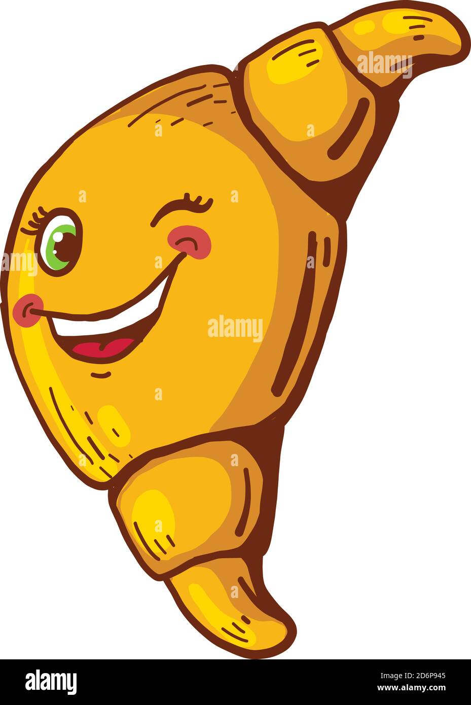 Croissant coffee Stock Vector Images - Alamy