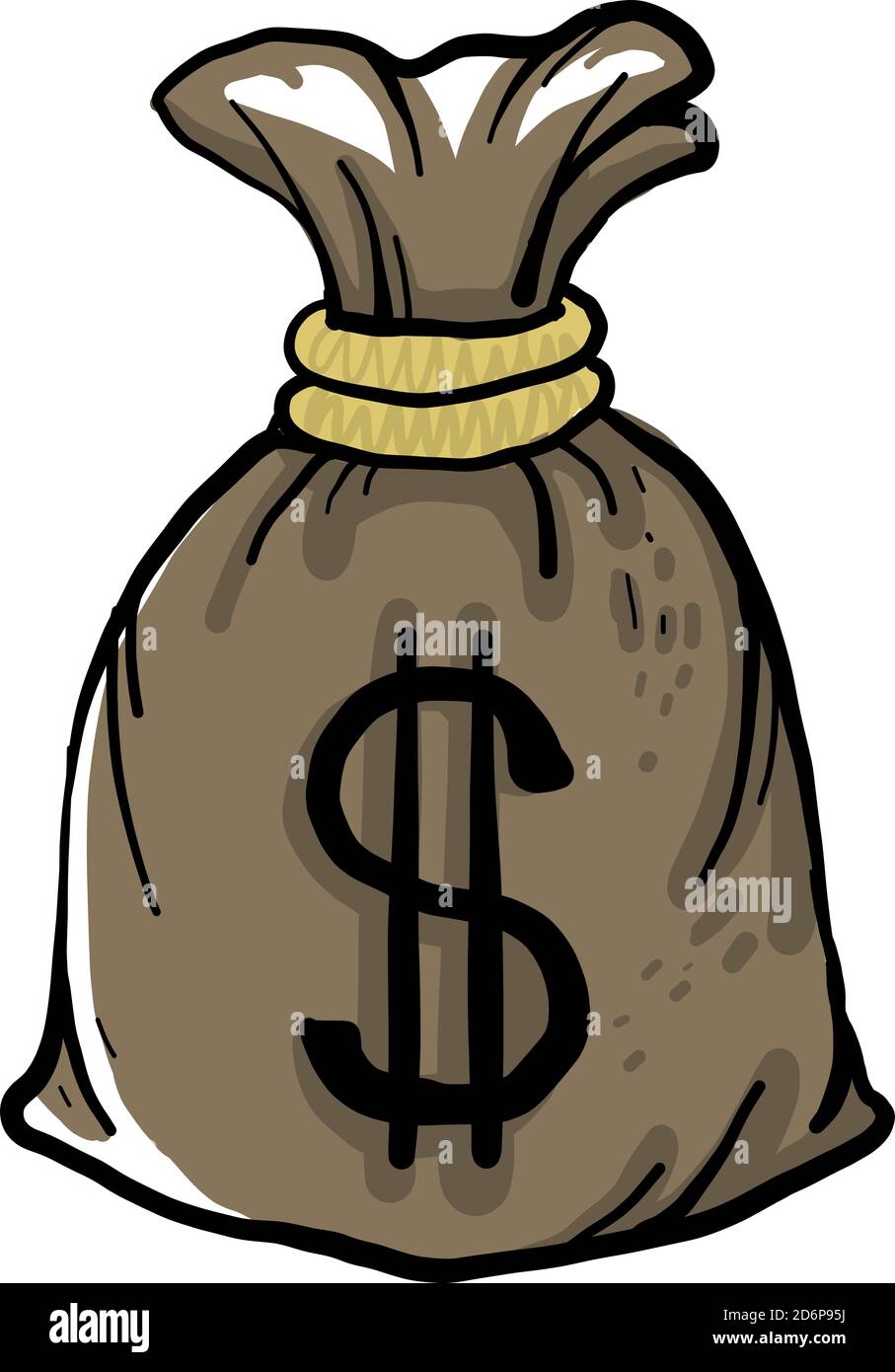 Dollar bag Stock Vector Images - Alamy