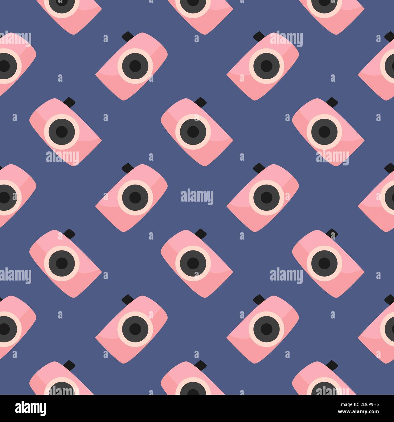 Pattern retro camera on black Stock Vector Images - Alamy