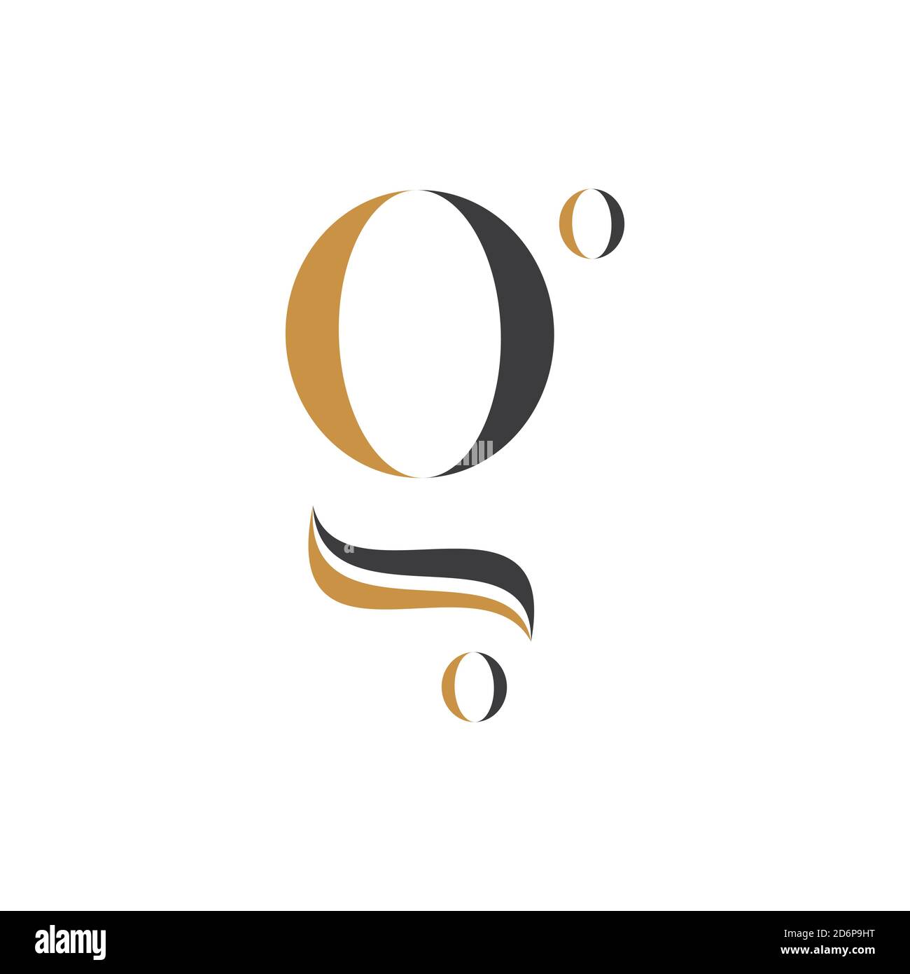 Initial letter go logo or og logo vector design template Stock Vector ...