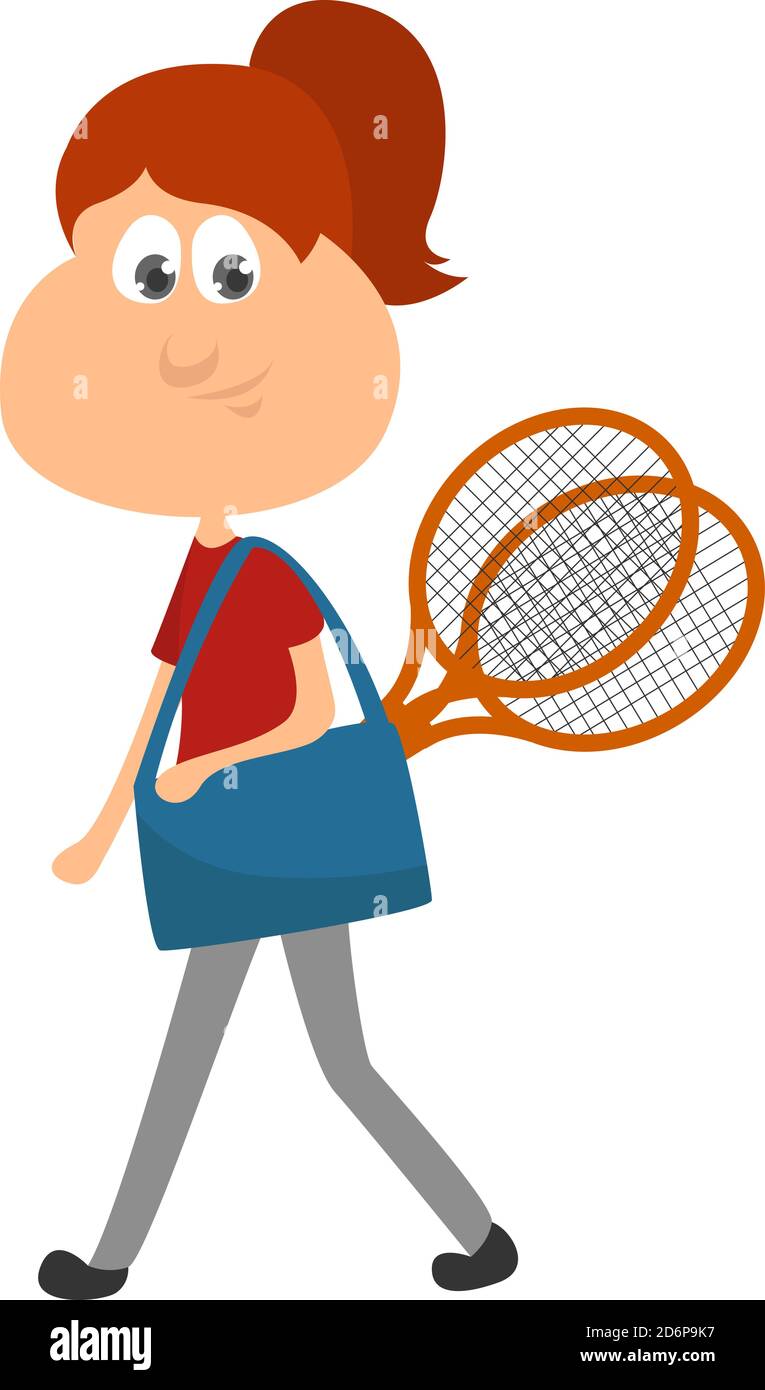 Playing sports, illustration, vector on white background Stock Vector ...