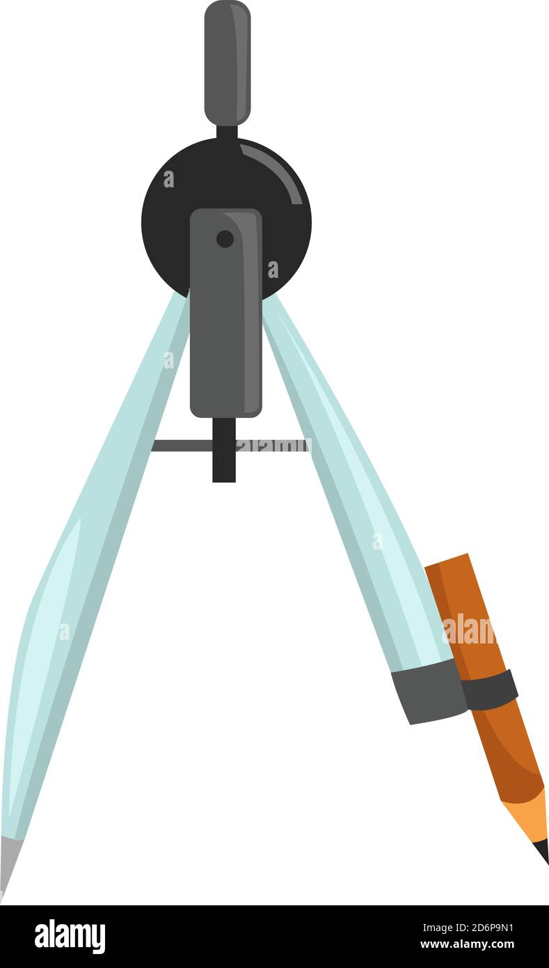 Drawing tool, illustration, vector on white background Stock Vector ...