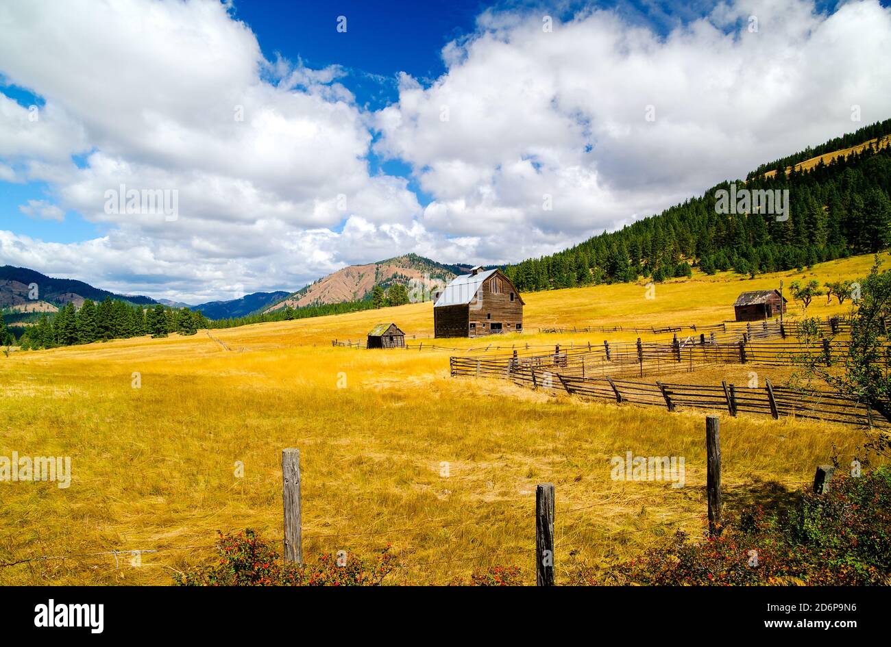 Sunny barn exterior hi-res stock photography and images - Alamy