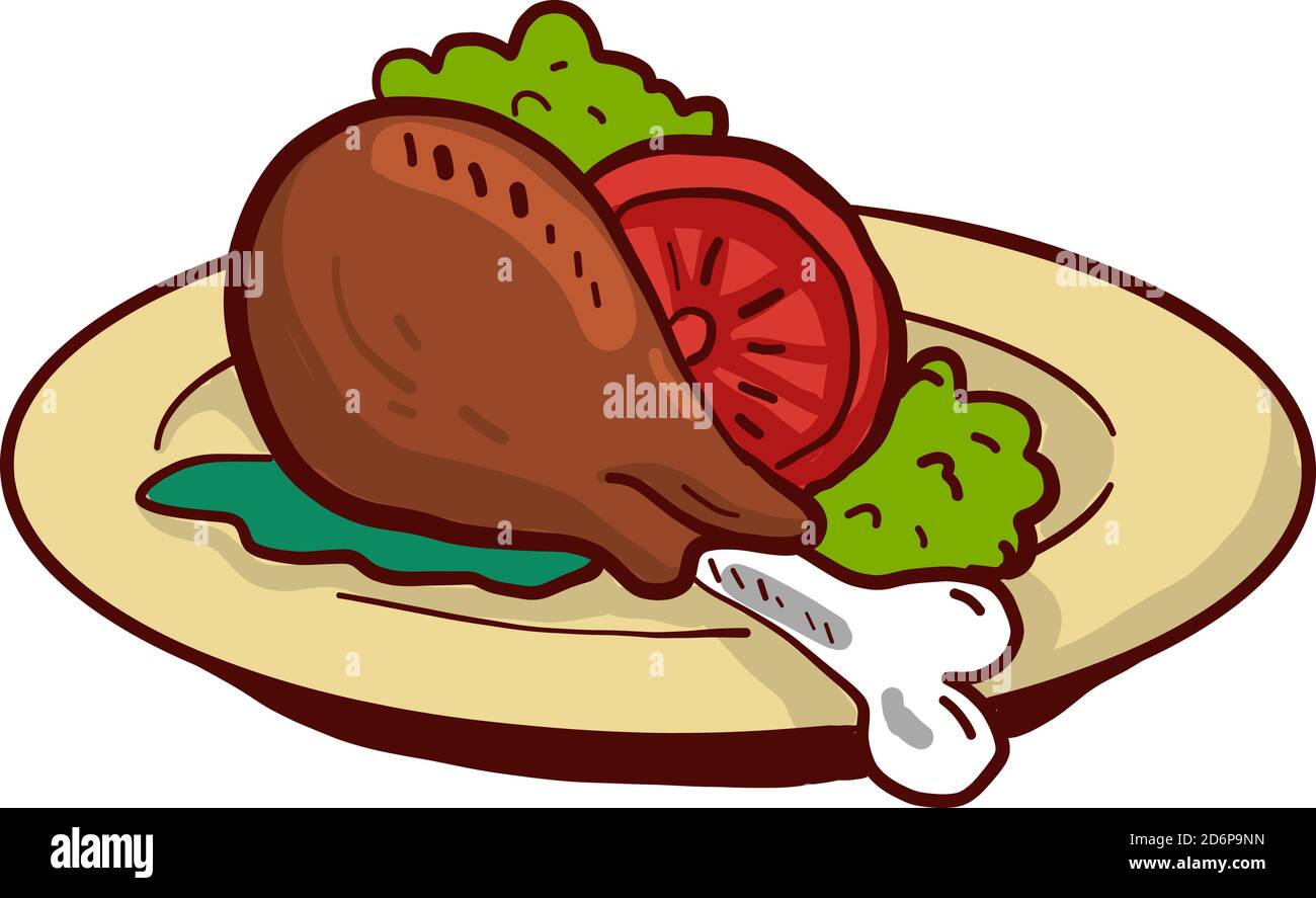 Beef soup on white Stock Vector Images - Alamy