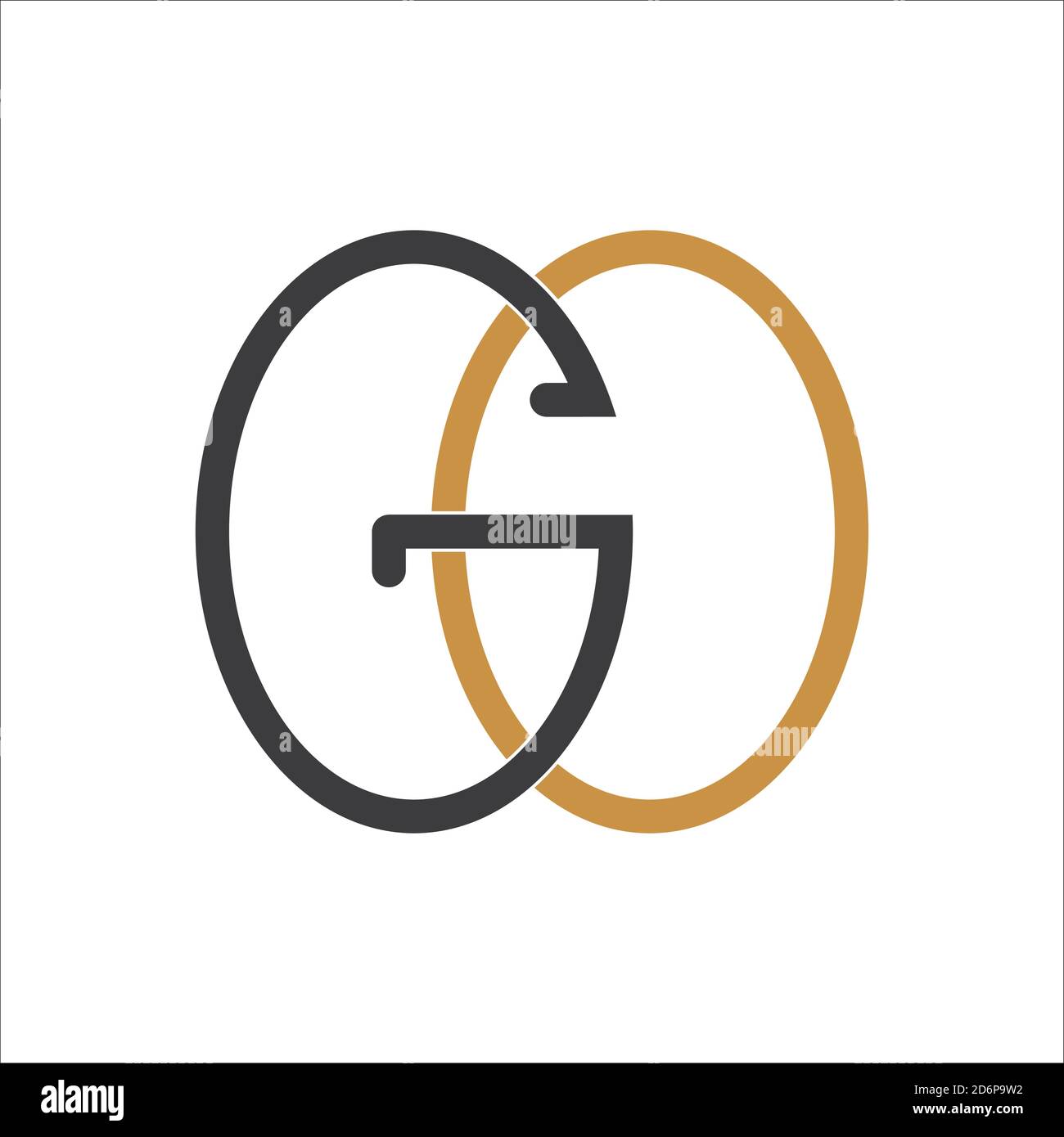 Initial letter go logo or og logo vector design template Stock Vector ...