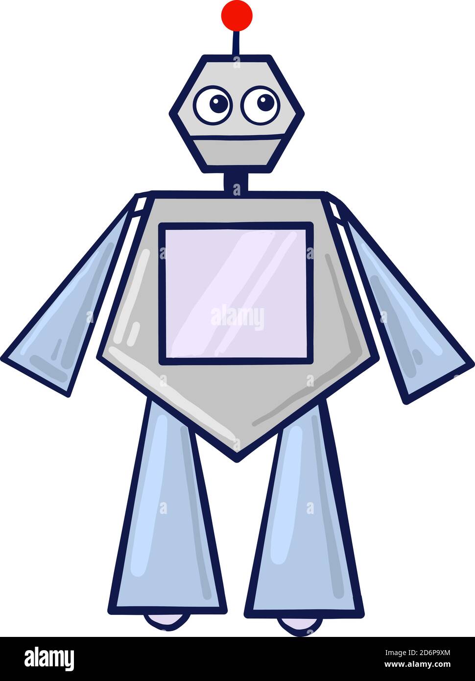 Robotics concept on white Stock Vector Images - Alamy