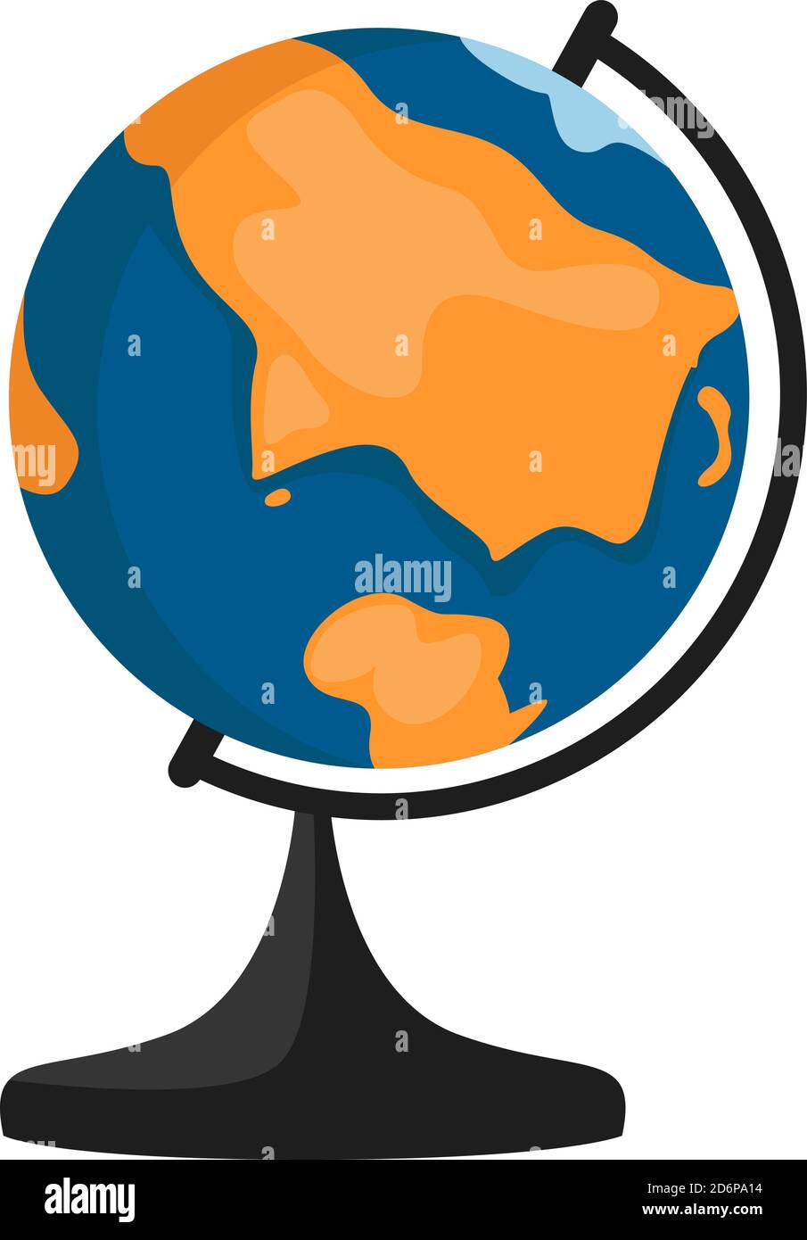 Small globe, illustration, vector on white background Stock Vector ...